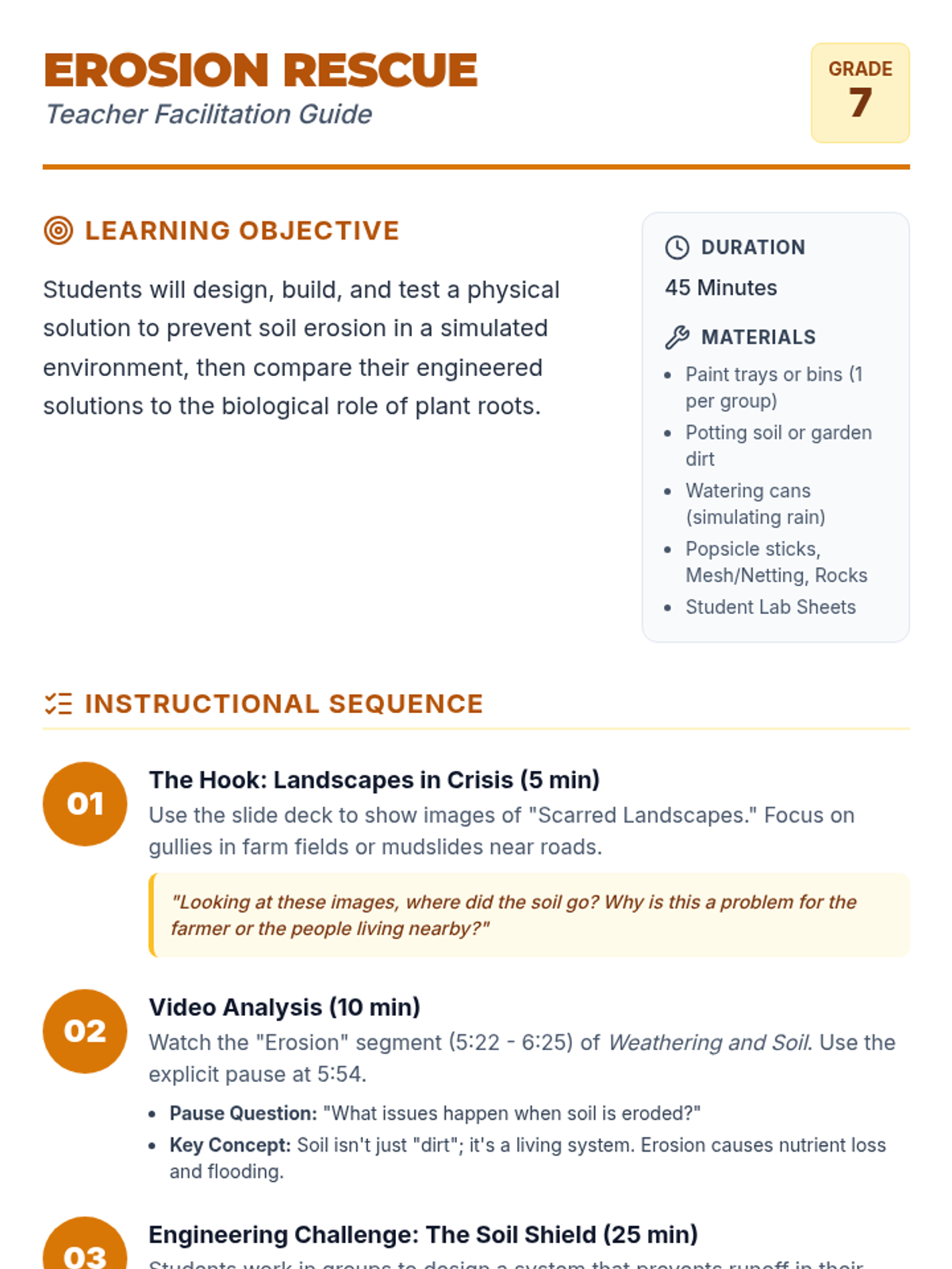 Erosion Rescue • Lesson • Lenny Learning