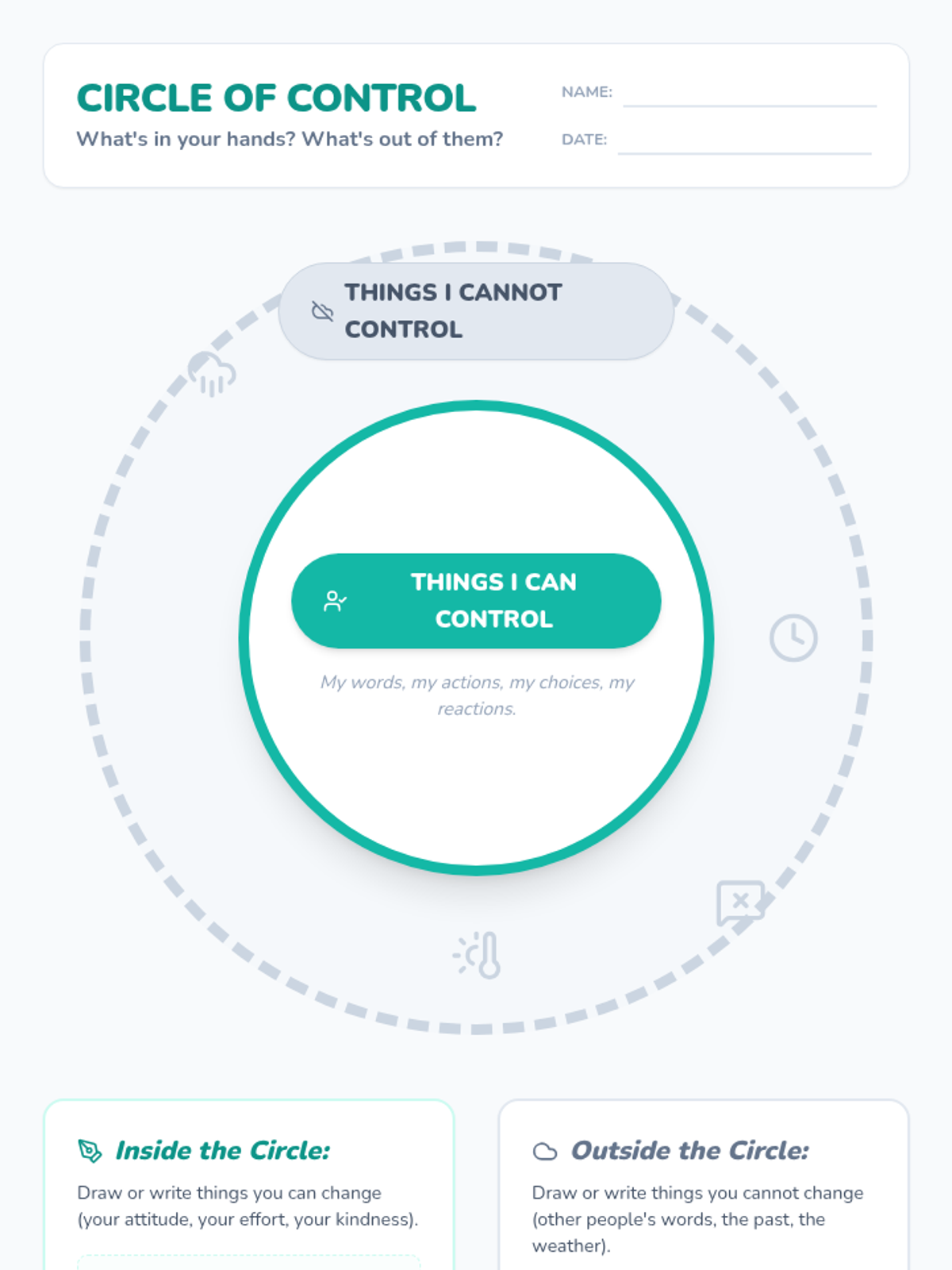 Circle of Control • Lesson • Lenny.com
