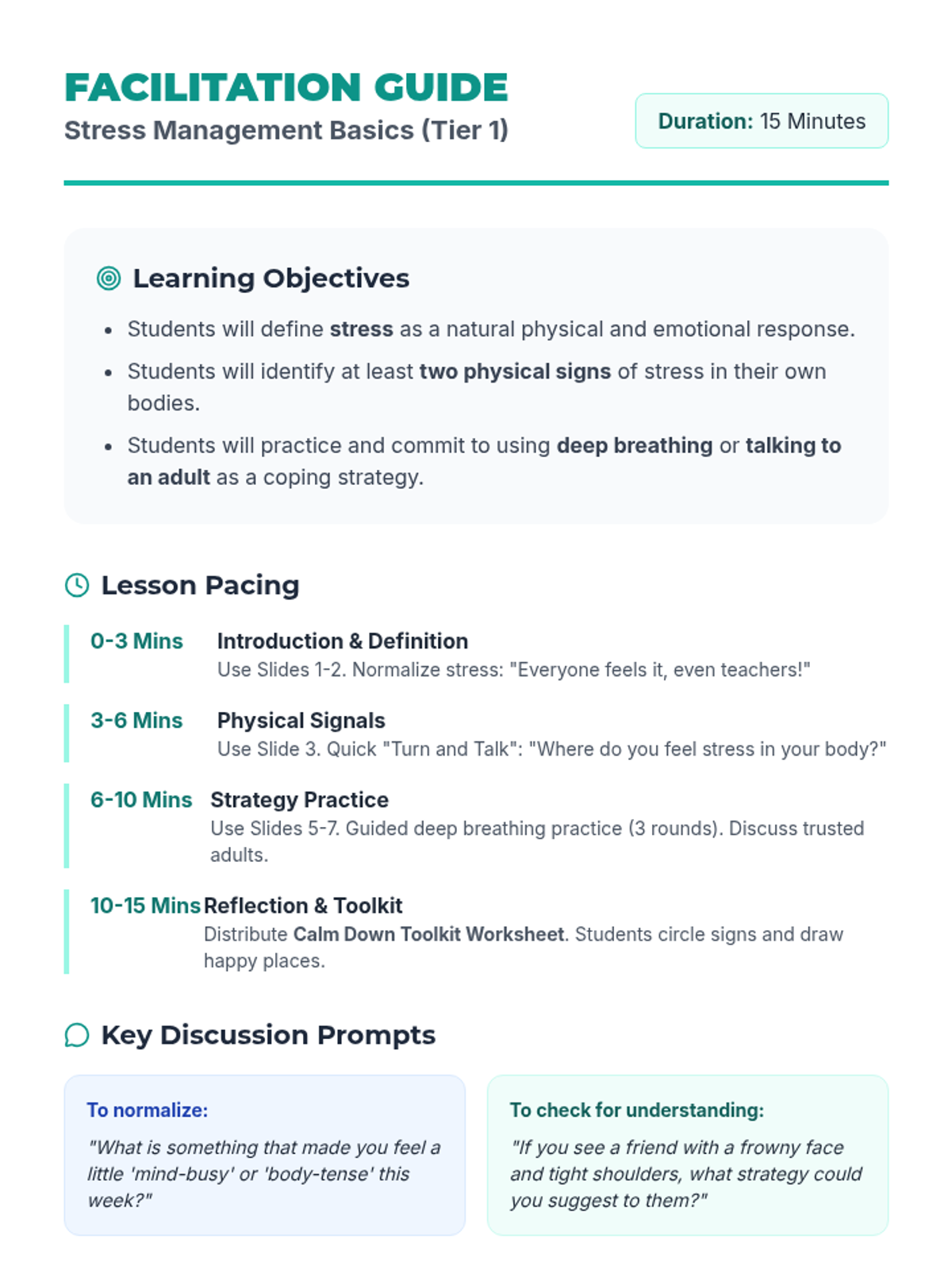 Stress Management Basics • Lesson • Lenny Learning