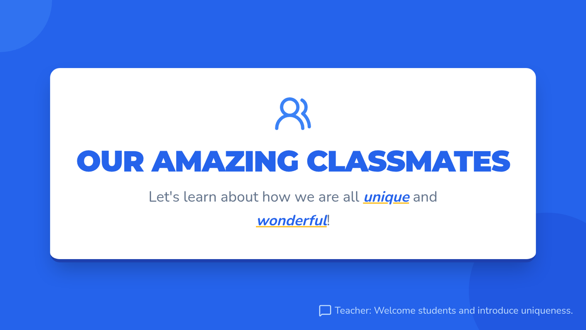 Amazing Classmates Lesson • Lesson • Lenny Learning