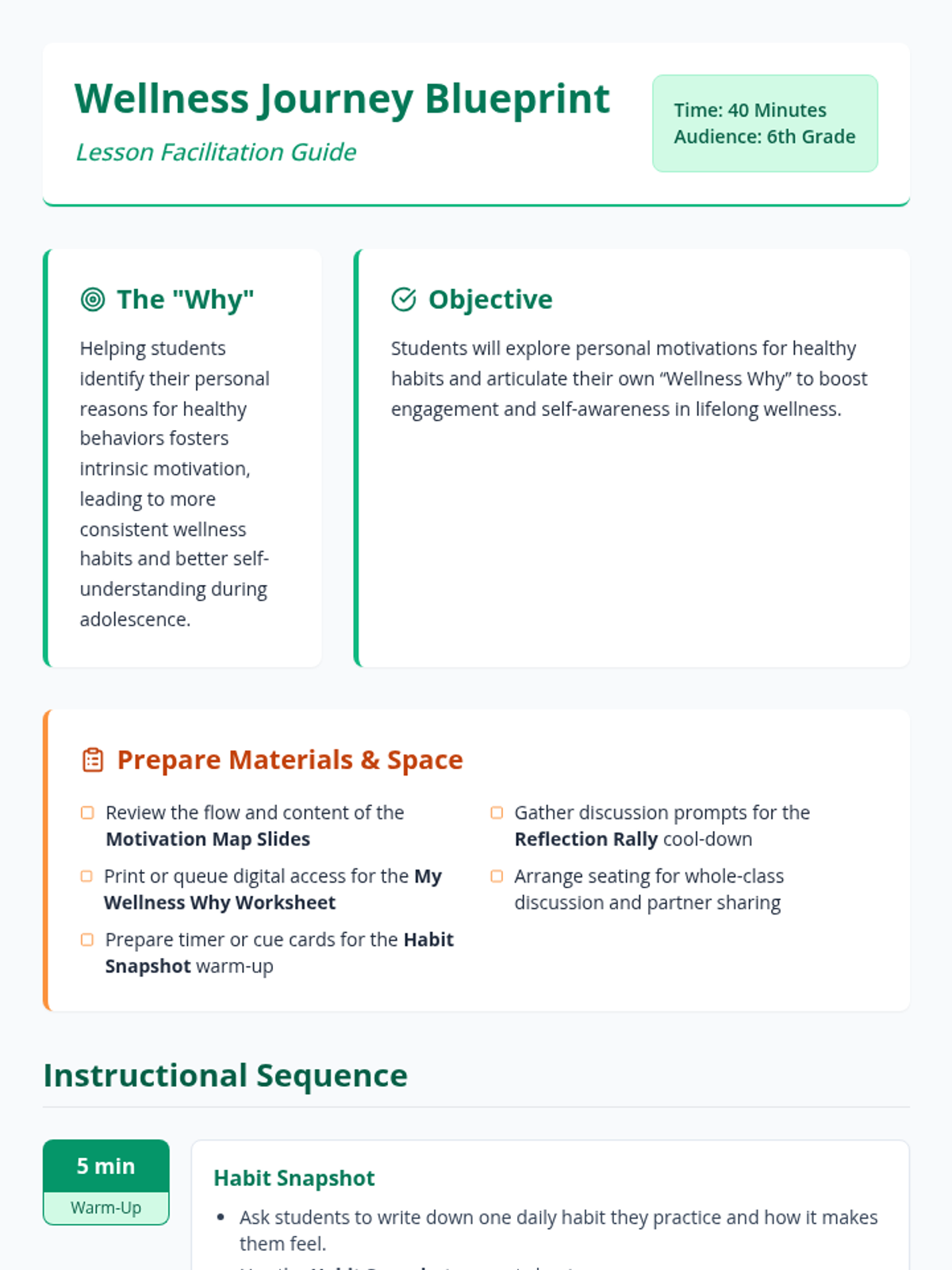 Wellness Why • Lesson • Lenny Learning
