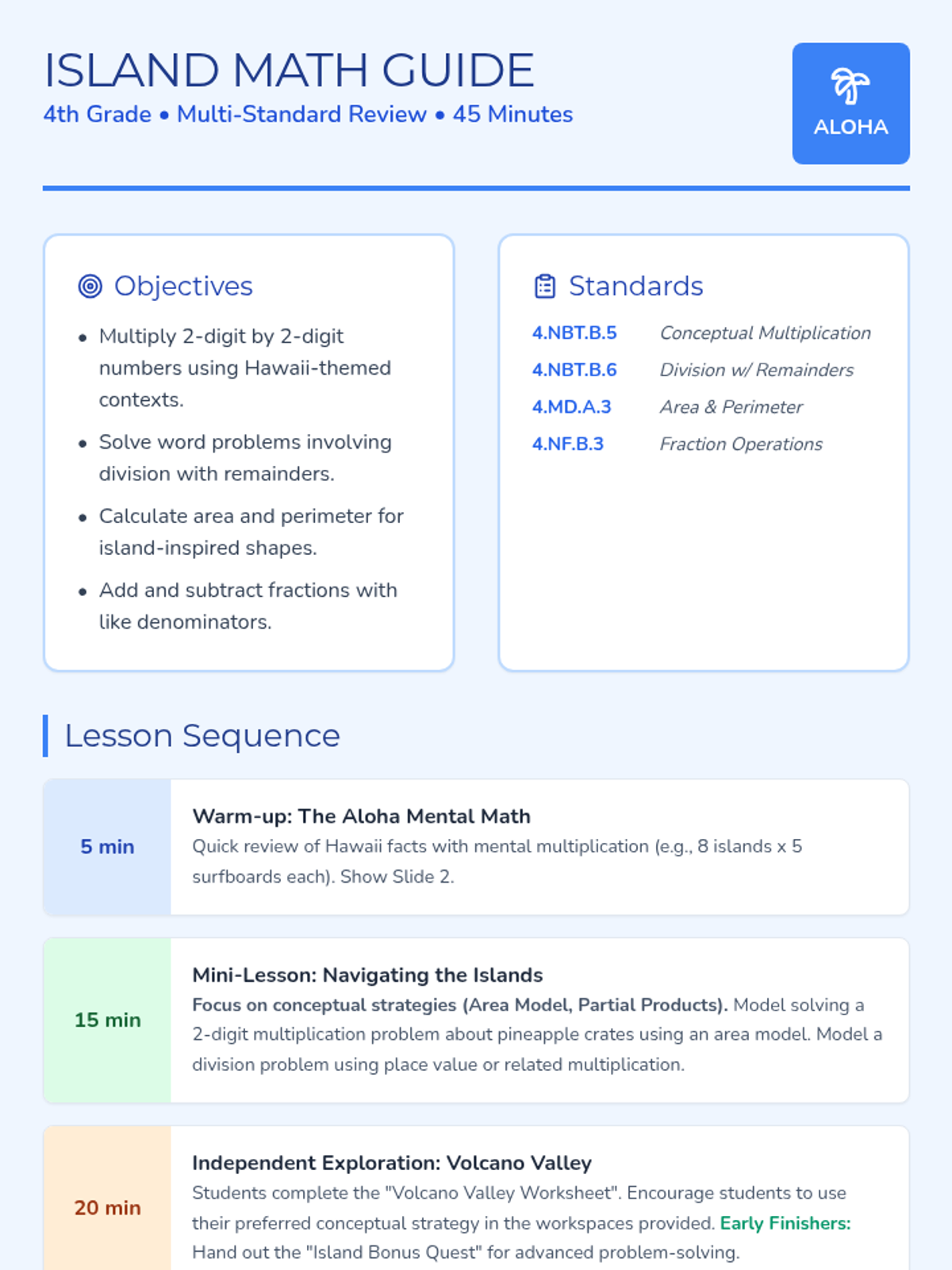 Island Math Adventure • Lesson • Lenny Learning