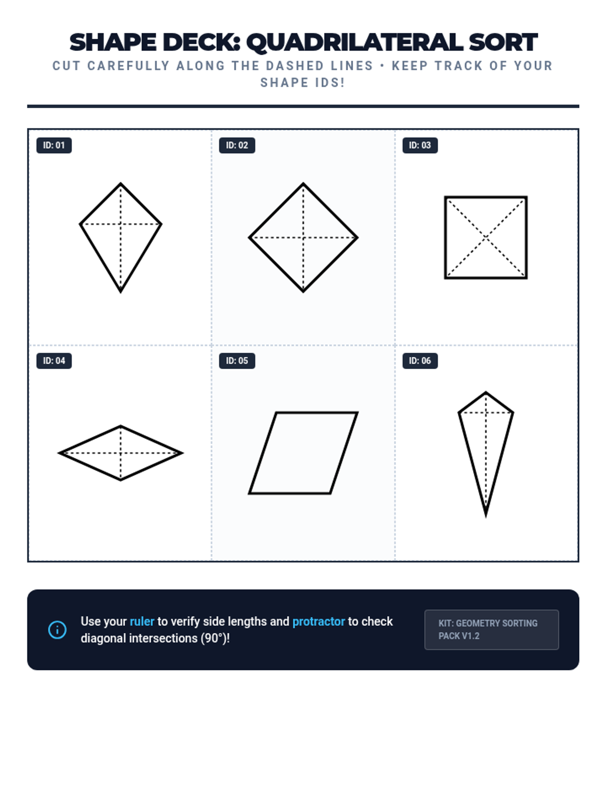 Shape Sorting Cards Handout • Material • Lenny Learning