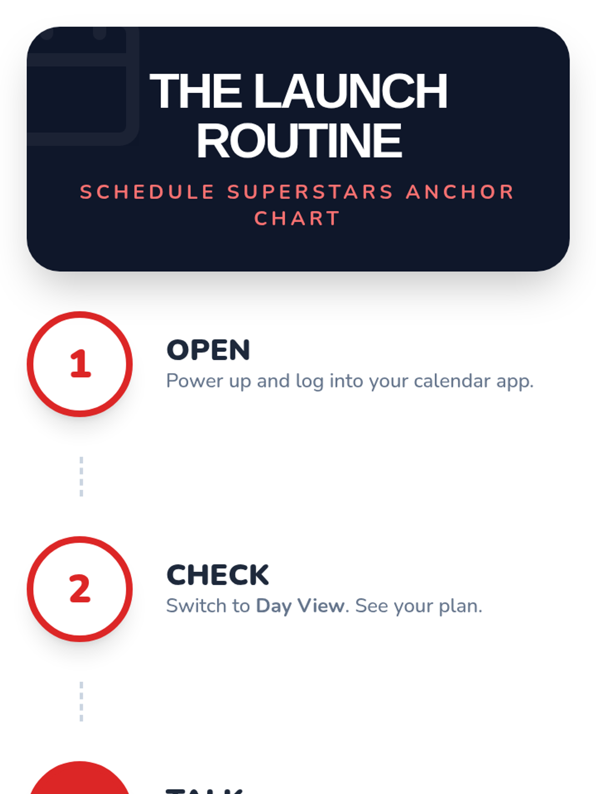 Launch Routine Anchor Chart • Material • Lenny Learning