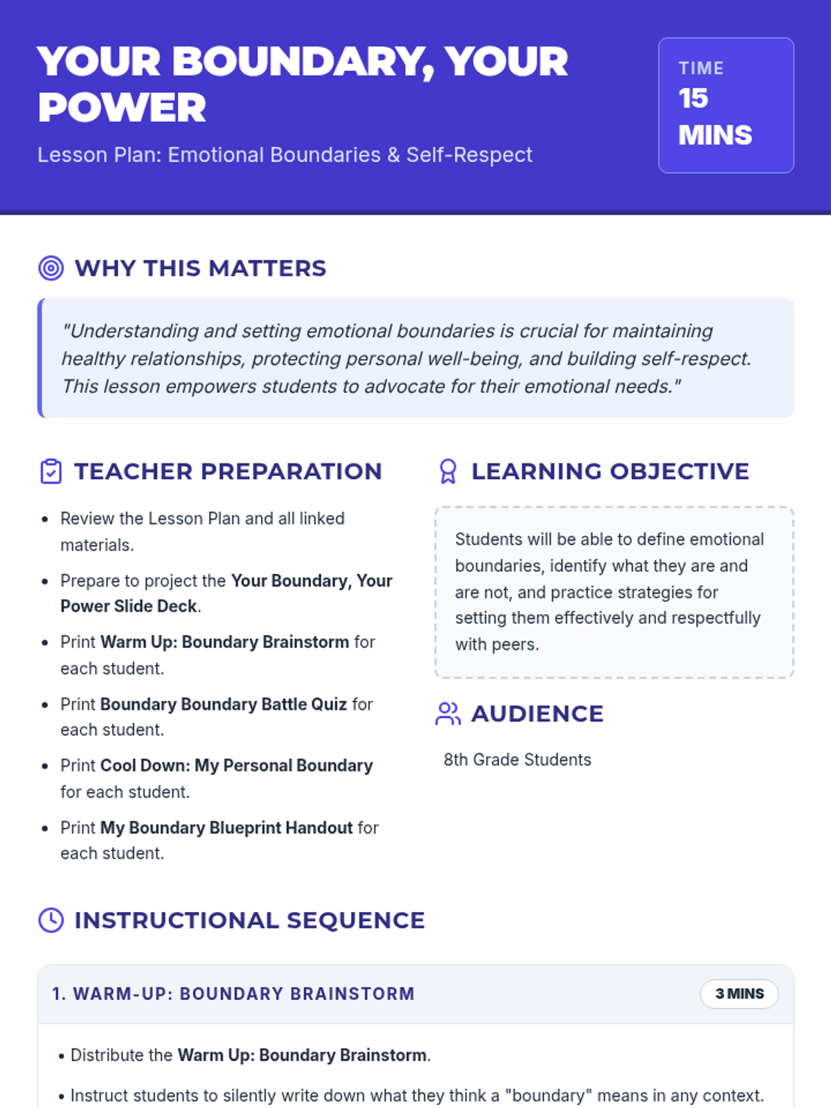 Your Boundary Your Power • Lesson • Lenny Learning