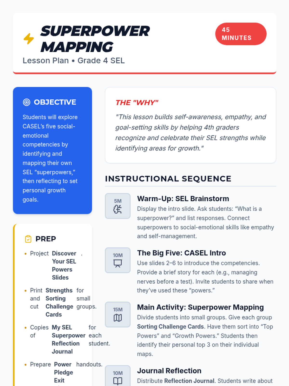 What’s Your SEL Superpower • Lesson • Lenny Learning