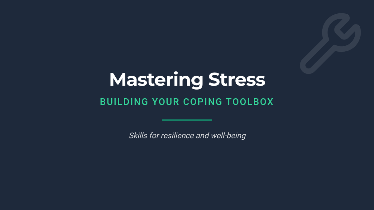 Mastering Stress Coping Strategies • Lesson • Lenny.com