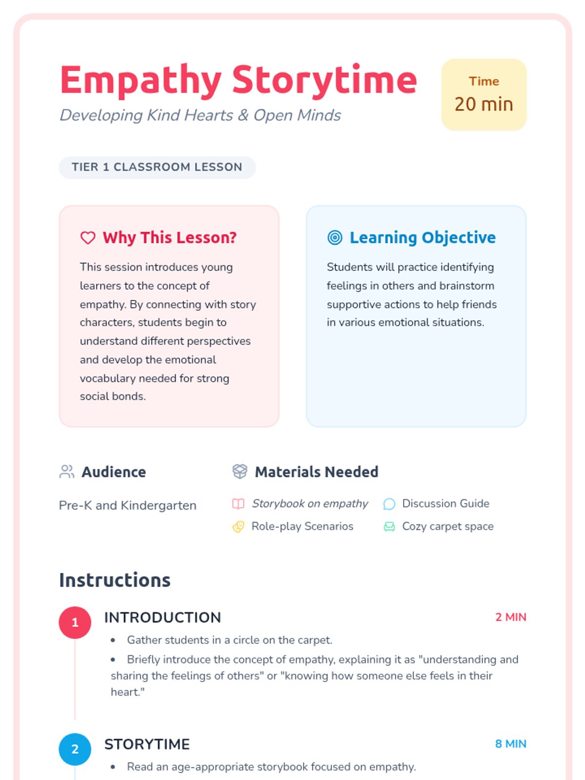 Empathy Storytime • Lesson • Lenny Learning