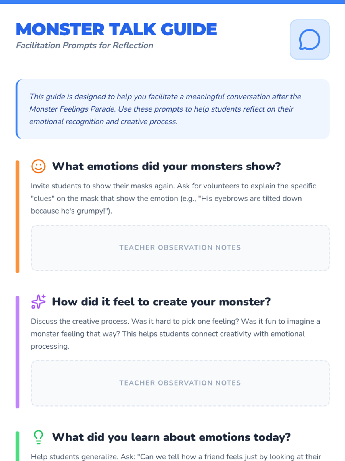 Monster Feelings Parade • Lesson • Lenny Learning