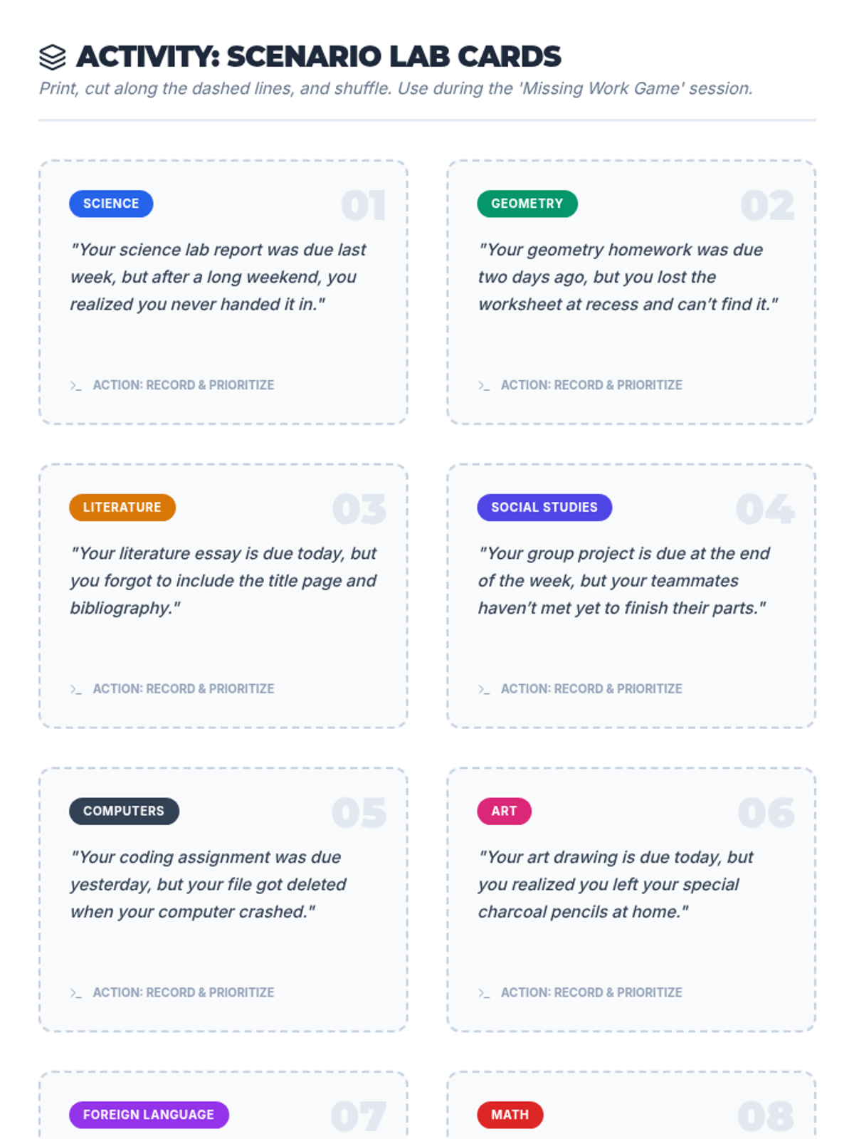 Track Your Missing Work • Lesson • Lenny Learning