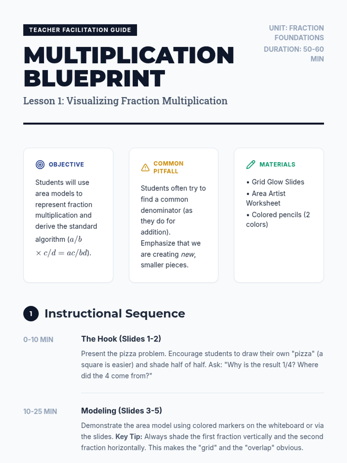 Grid Glow Multiplication • Lesson • Lenny Learning