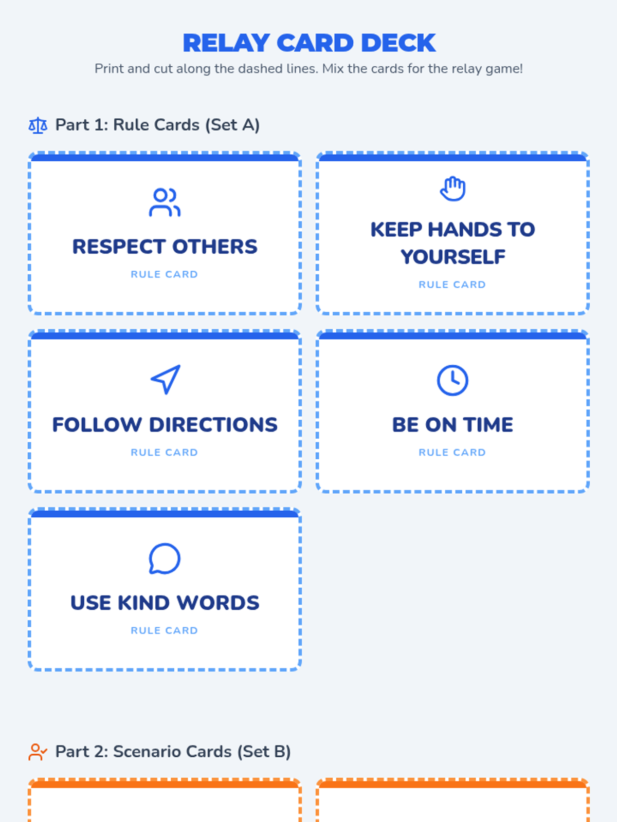 School Rules Relay • Lesson • Lenny Learning
