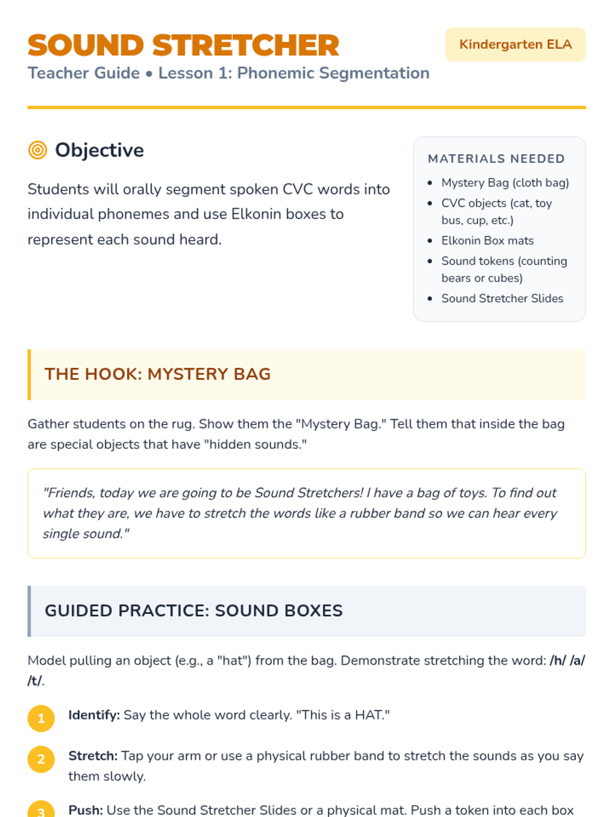 Sound Stretchers • Lesson • Lenny Learning
