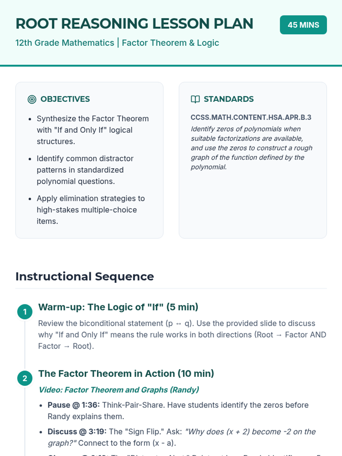 Root Reasoning • Lesson • Lenny Learning
