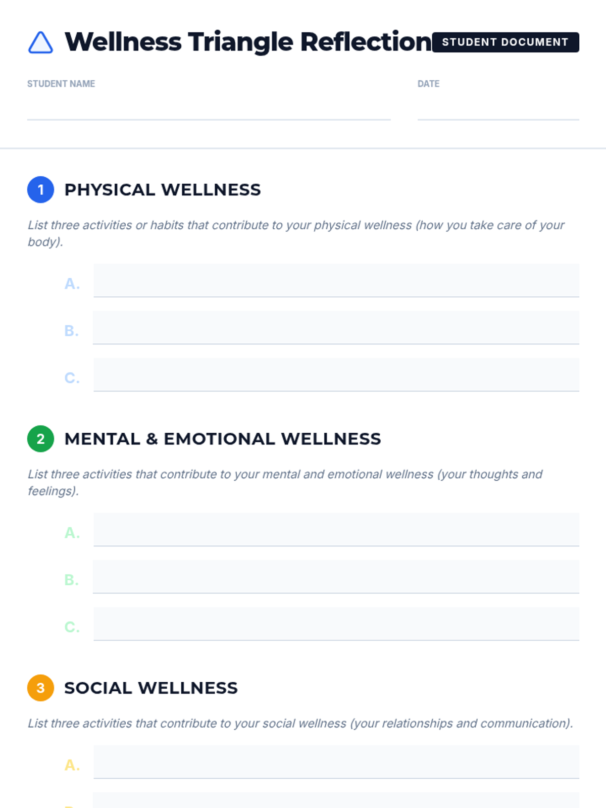 Wellness Triangle Blueprint • Lesson • Lenny.com