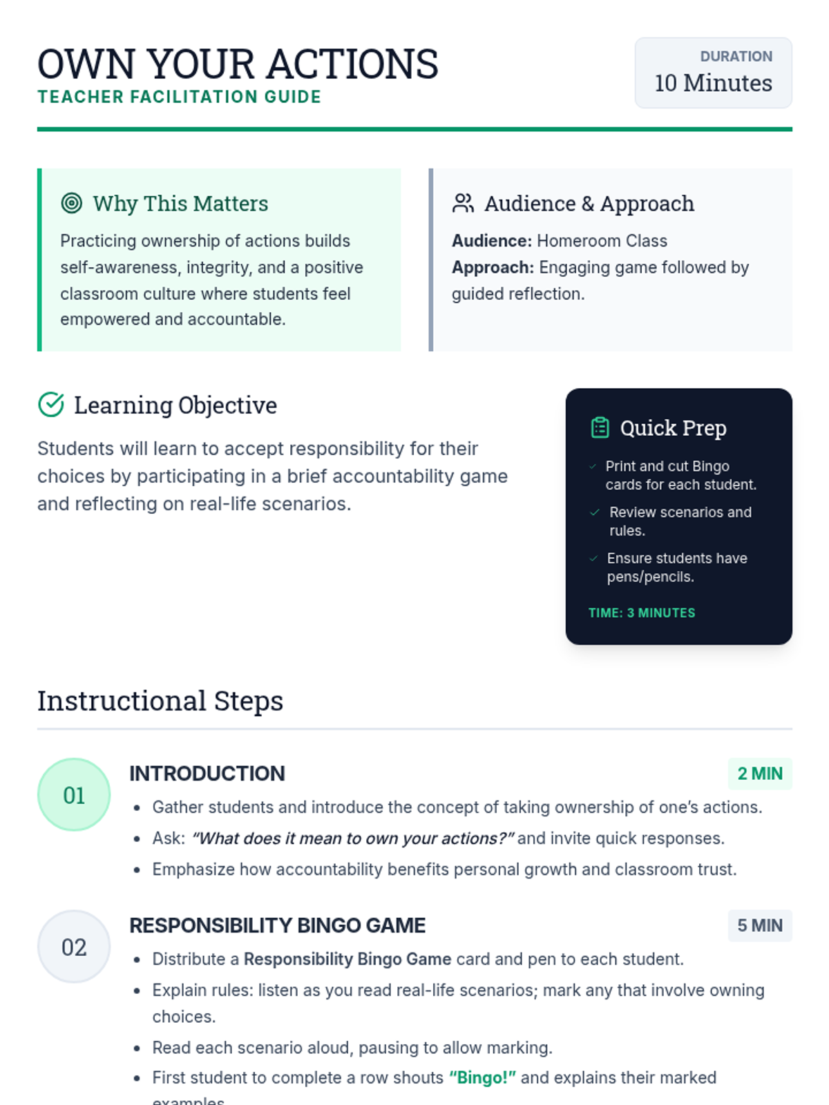 Own Your Actions • Lesson • Lenny.com