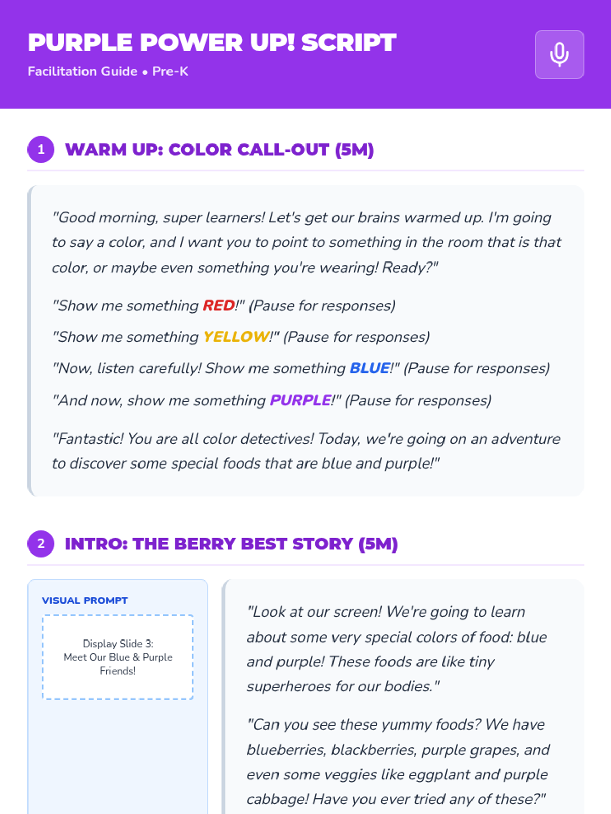 Purple Power Up Script • Material • Lenny Learning