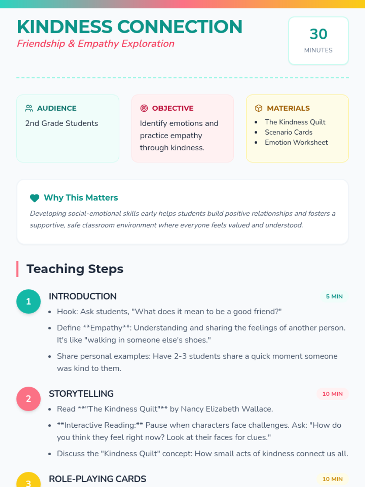 Kindness Connection • Lesson • Lenny Learning