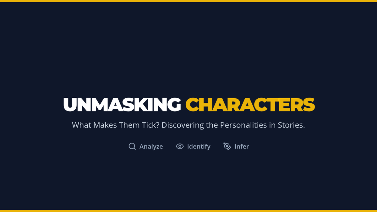 Unmasking Characters • Lesson • Lenny Learning