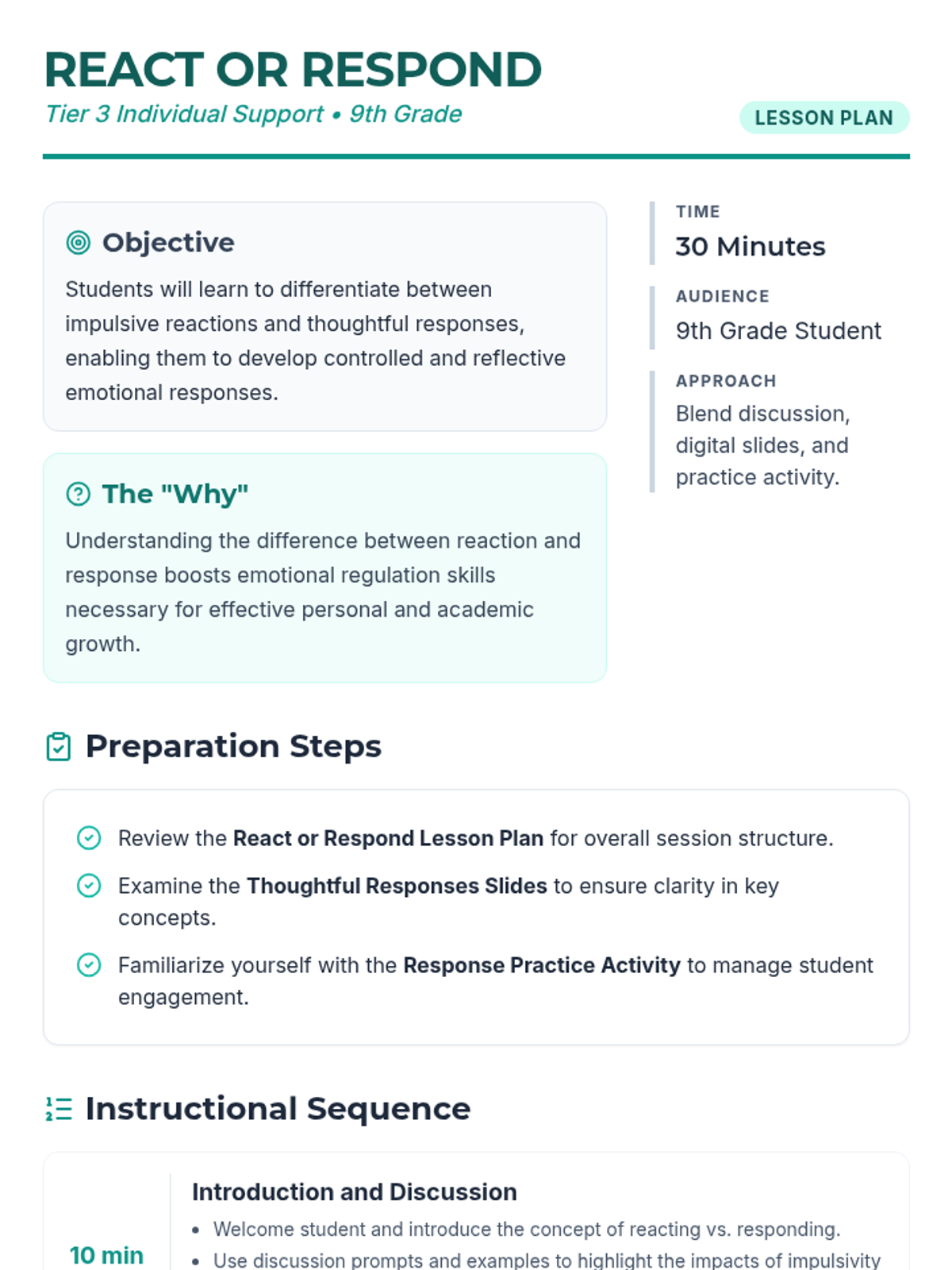React or Respond • Lesson • Lenny Learning