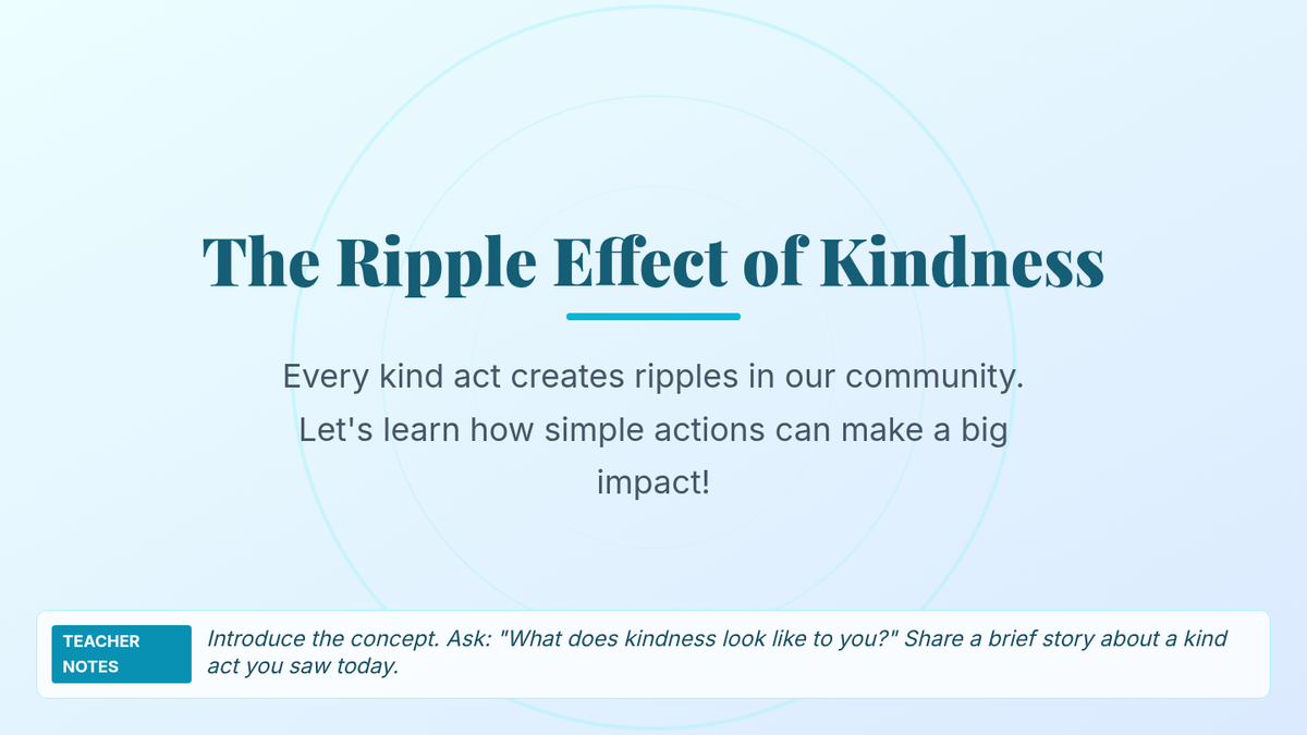 The Ripple Effect • Lesson • Lenny Learning