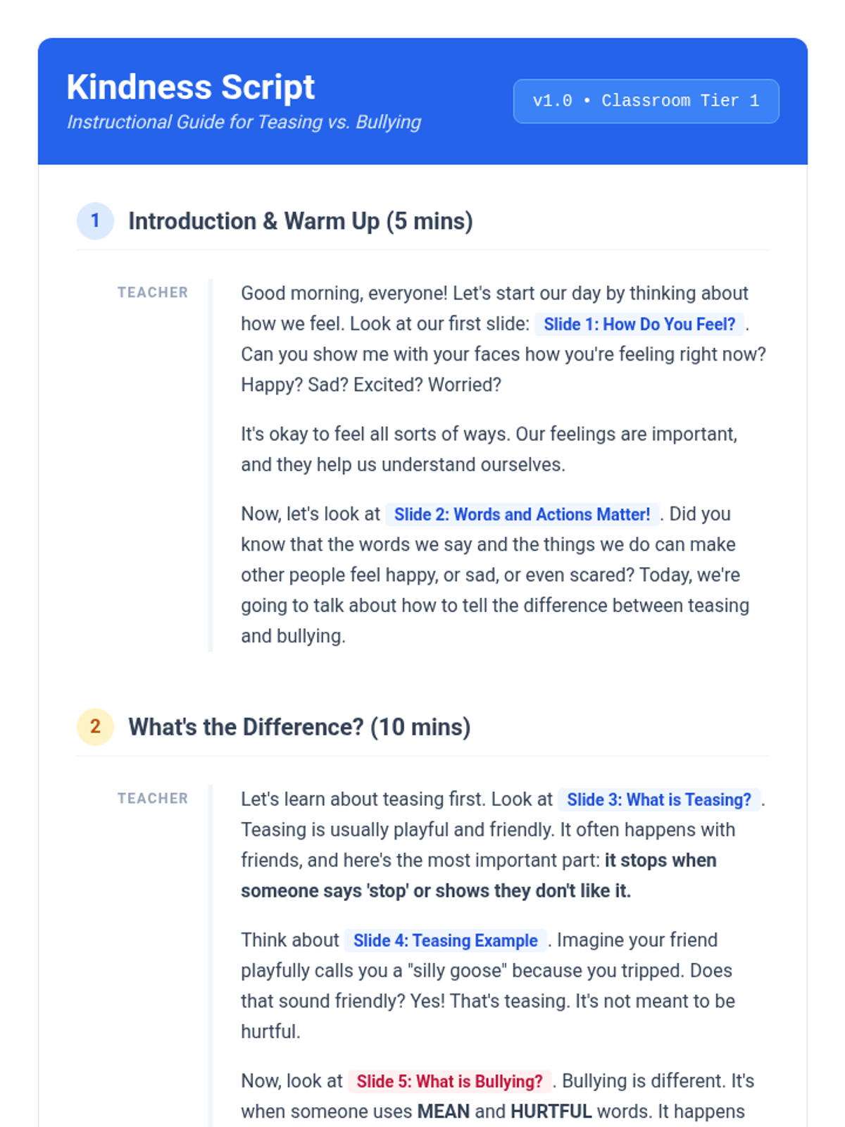Teasing vs Bullying What's the Big Deal • Lesson • Lenny Learning
