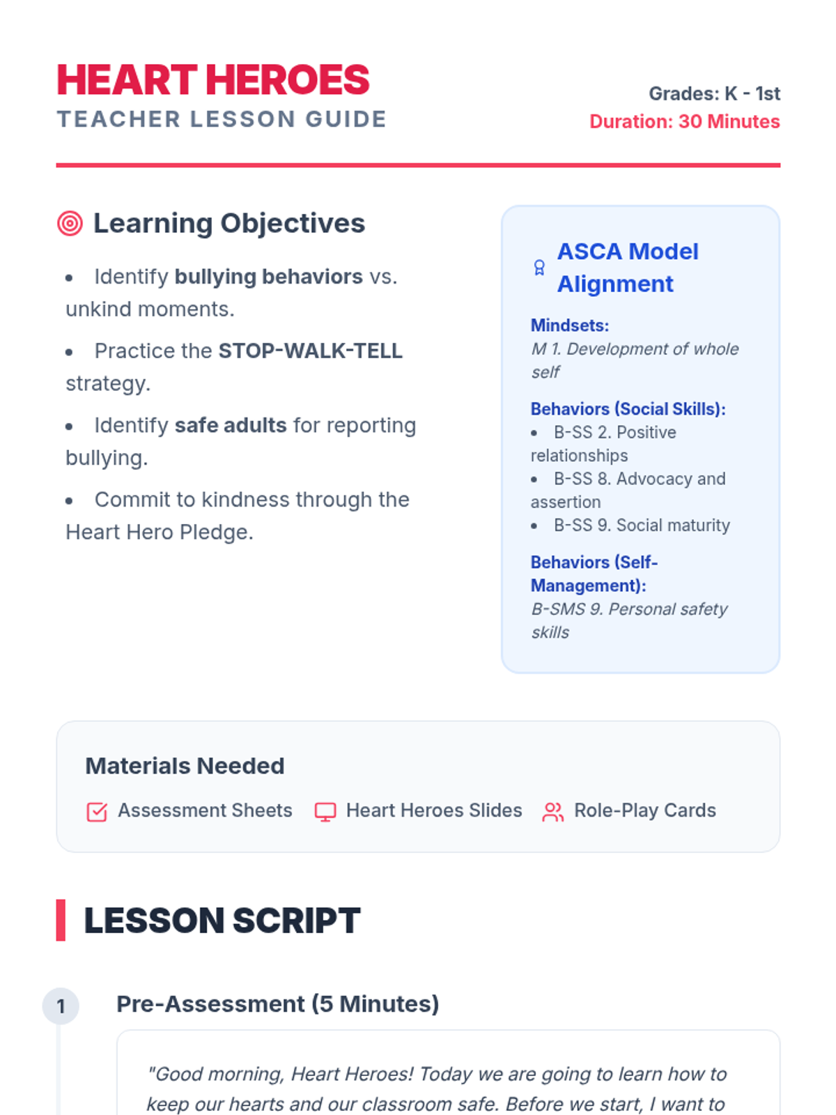 Heart Heroes • Lesson • Lenny Learning