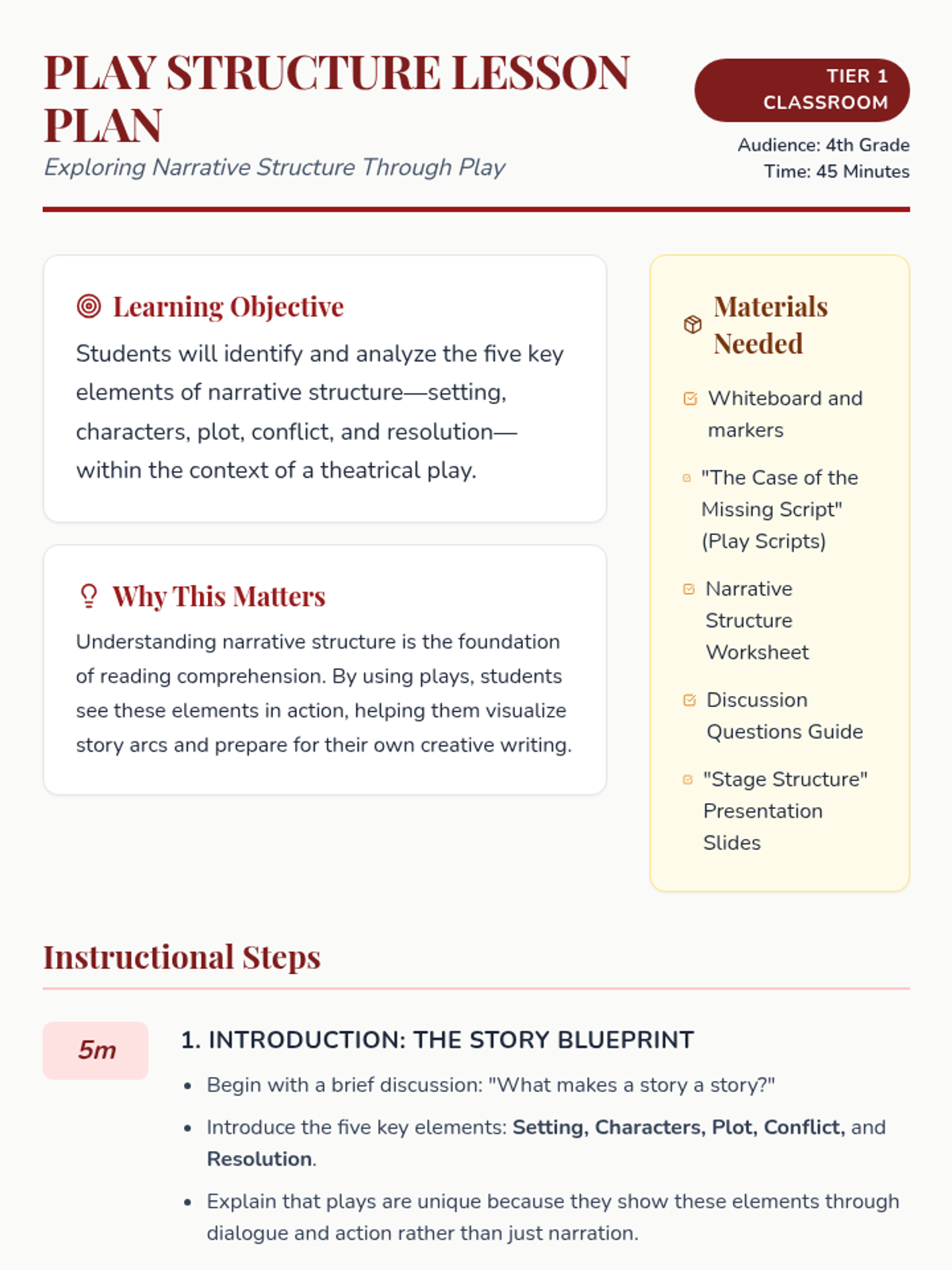 Narrative Structure Through Play • Lesson • Lenny Learning