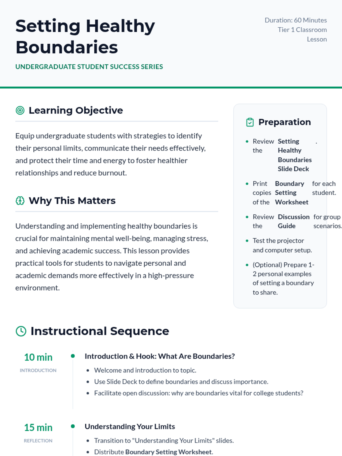 Setting Healthy Boundaries • Lesson • Lenny Learning