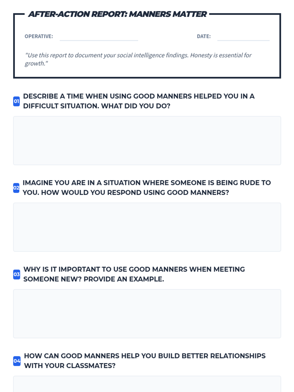 Manners Matter • Lesson • Lenny Learning