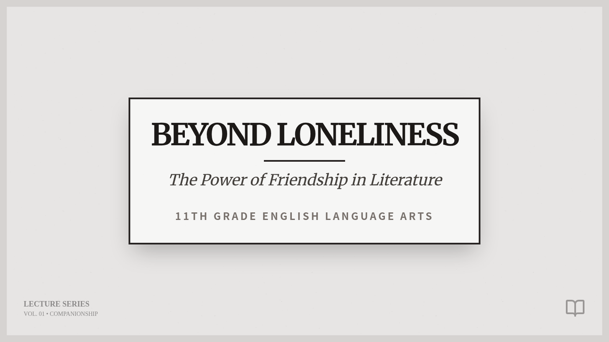 Beyond Loneliness Slide Deck • Material • Lenny Learning