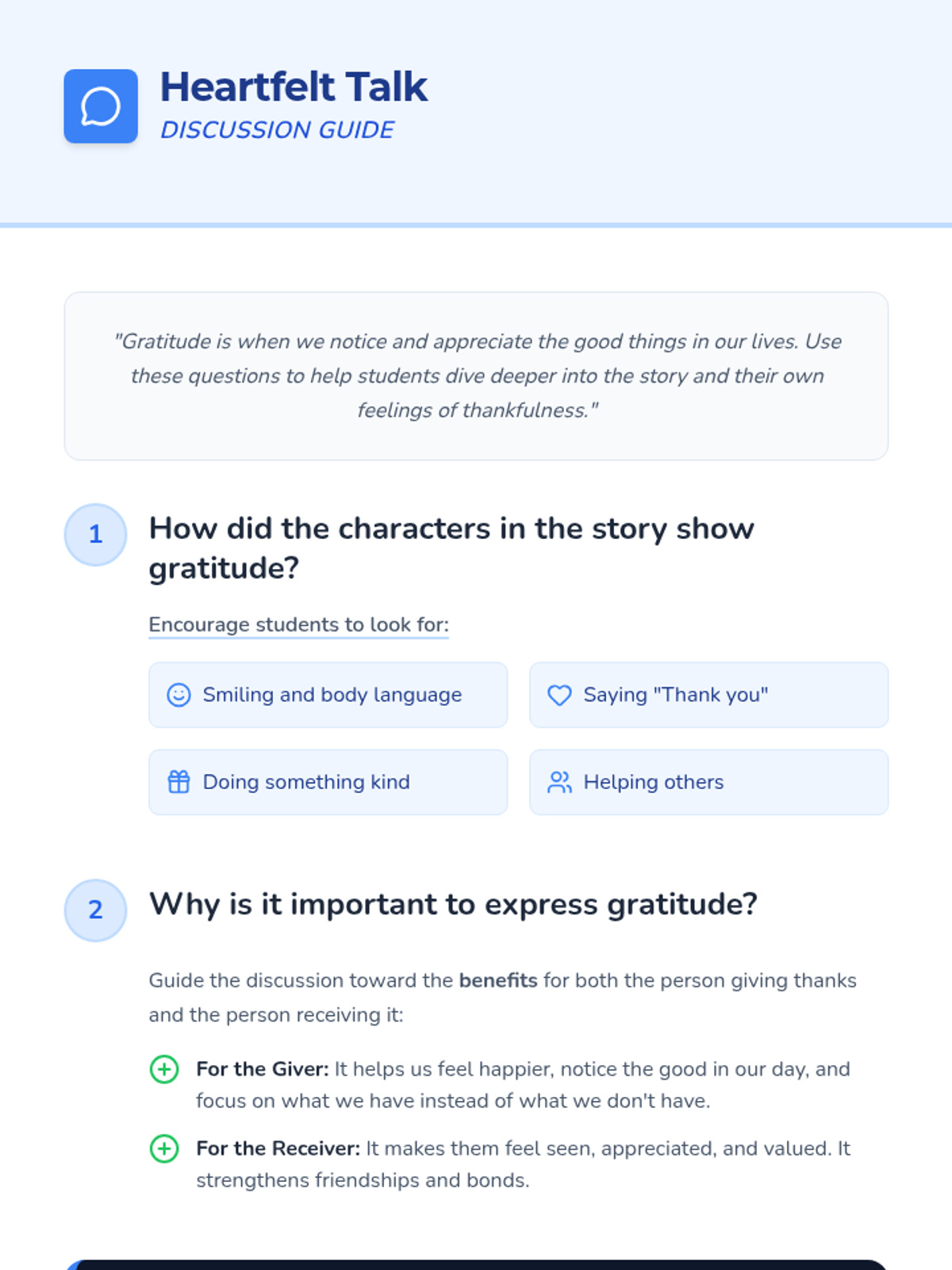 Gratitude Storytime Adventure • Lesson • Lenny Learning